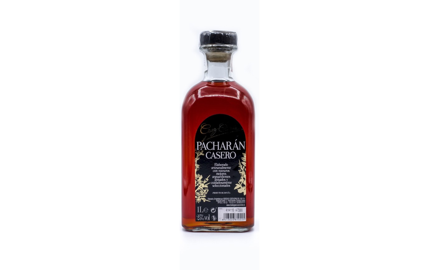 Pacharán Casero Cruz Conde 1L: Sabor Artesanal